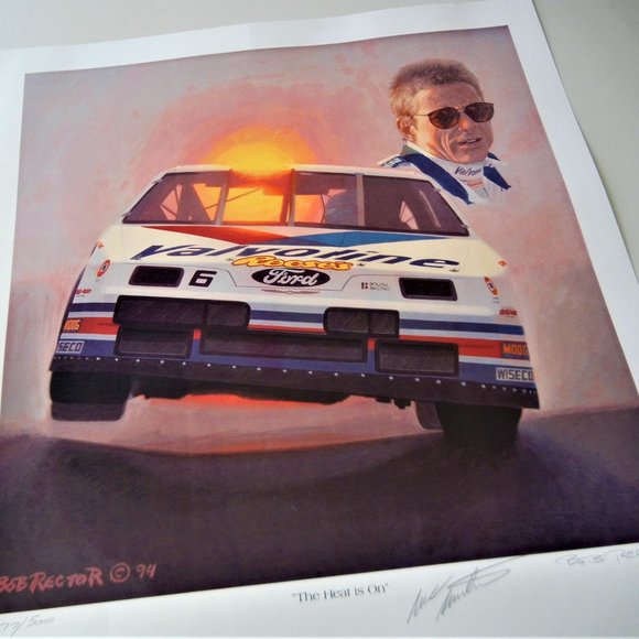 Bob Rector | Art | Very Rare 994 Nascar Mark Martin Valvoline Signed ...